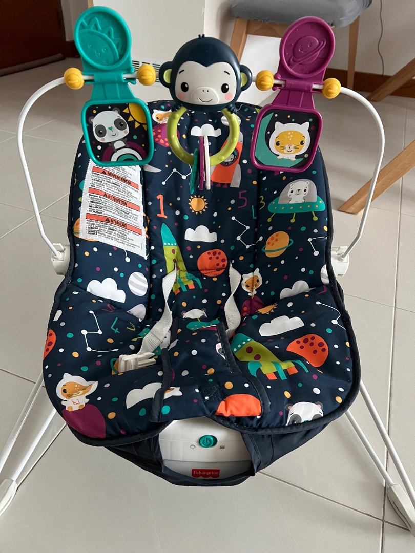 Fisher-price Baby Bouncer Astro-Kitty, Babies & Kids, Infant Playtime ...