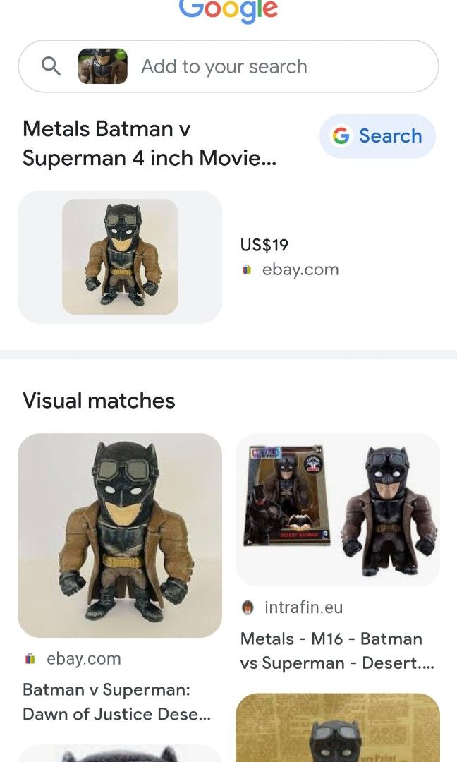 Original Batman v Superman: Dawn of Justice Desert Batman 4" Die-Cast ...