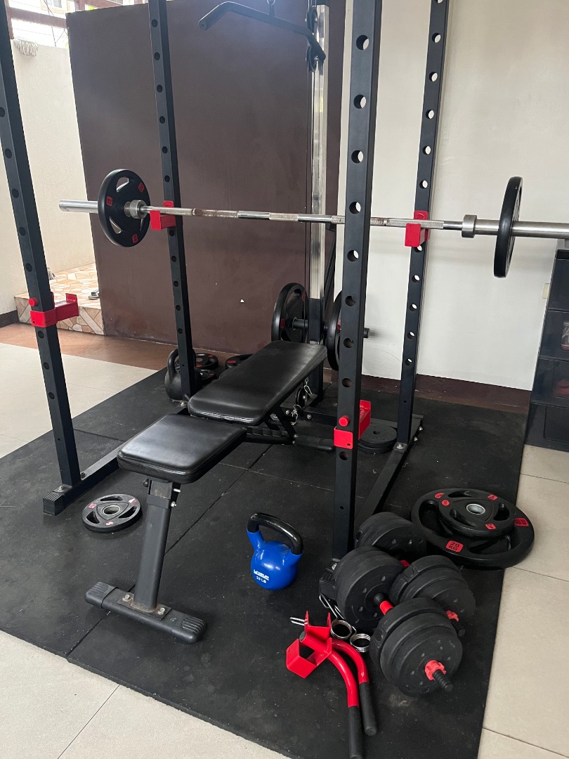 Full gym set up on Carousell