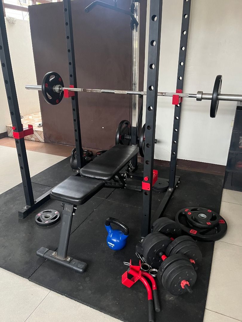 Full gym set up on Carousell