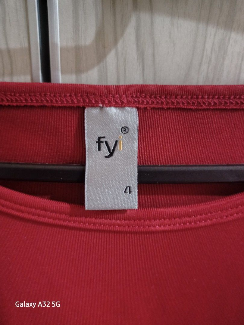 Fyi plain red top, Women's Fashion, Tops, Longsleeves on Carousell
