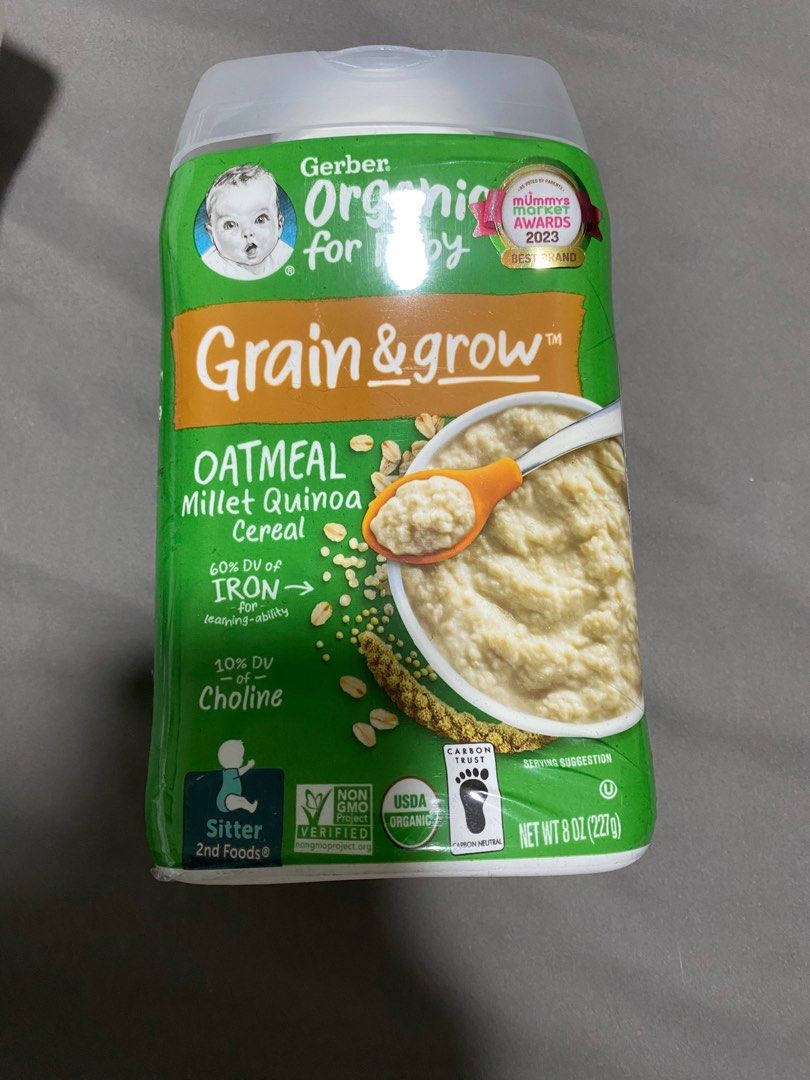Gerber millet quinoa cereal, Babies & Kids, Nursing & Feeding, Weaning ...