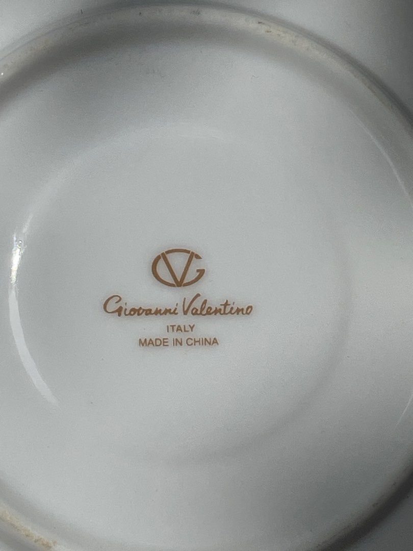Giovanni Valentino Teacup Saucers on Carousell
