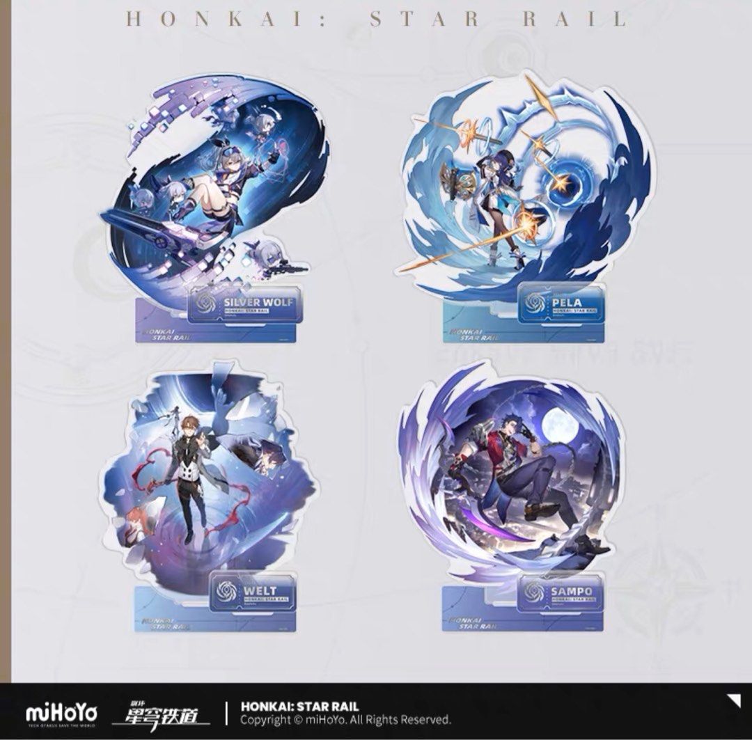 [GO/PO] Honkai StarRail character acrylic stands, Hobbies & Toys ...