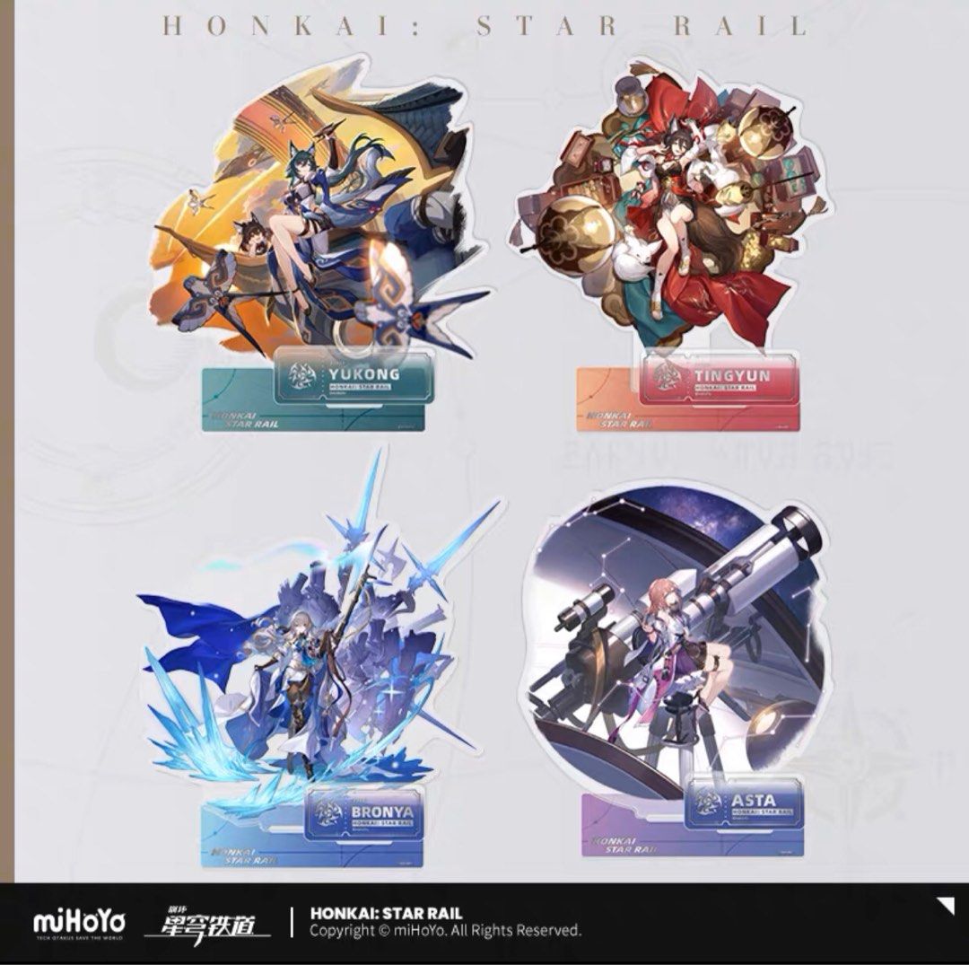 [GO/PO] Honkai StarRail character acrylic stands, Hobbies & Toys ...