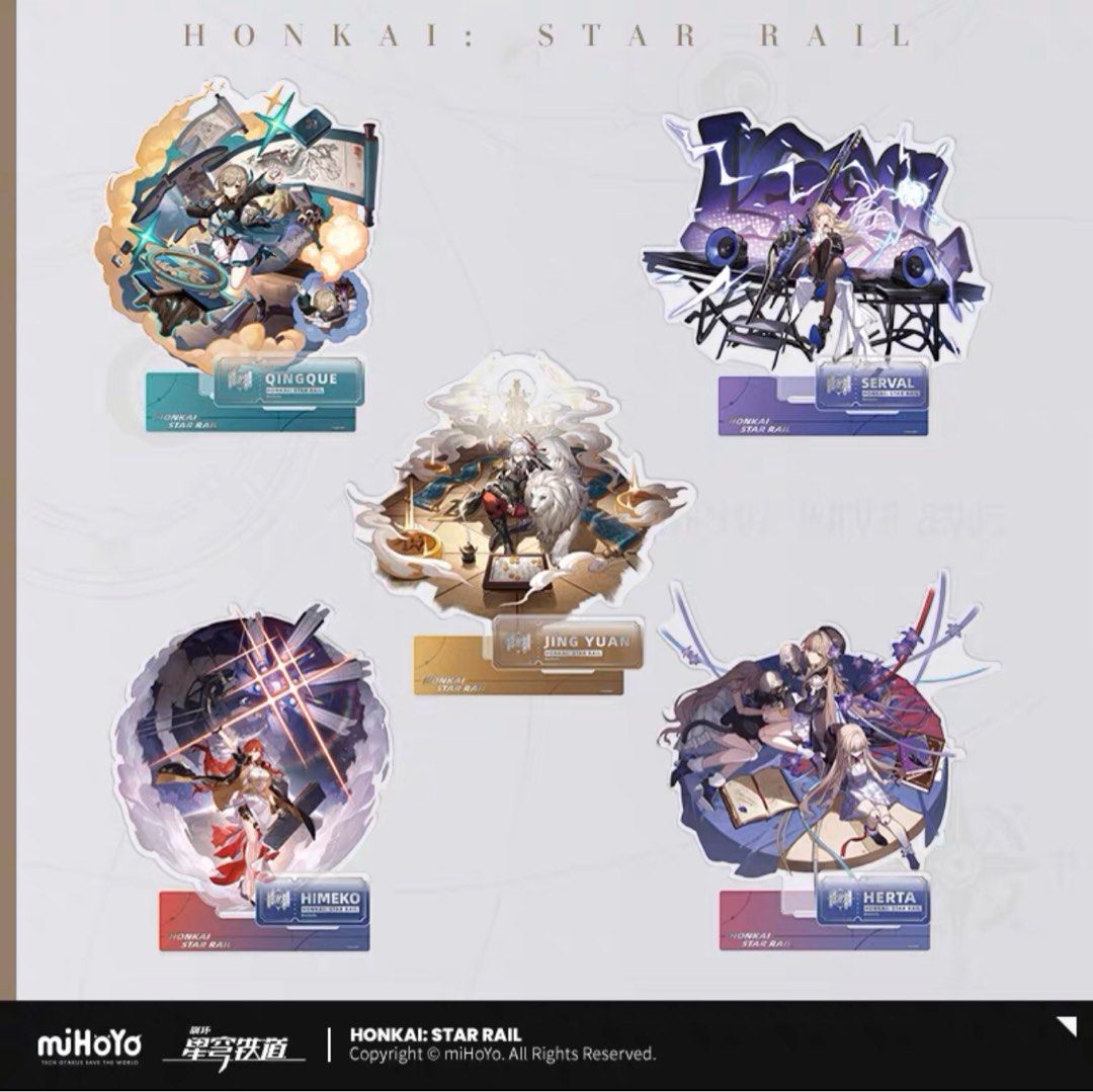 [GO/PO] Honkai StarRail character acrylic stands, Hobbies & Toys ...