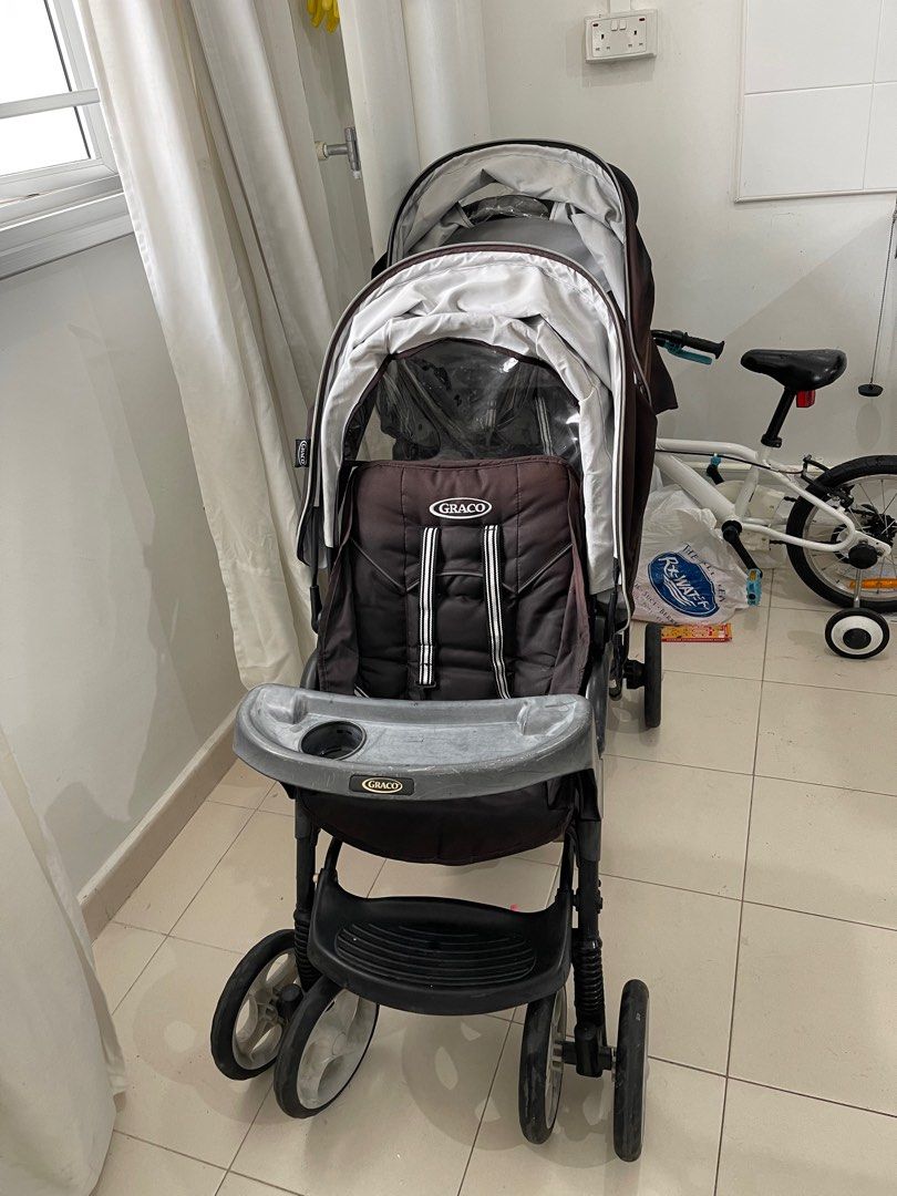 Graco Double Stroller, Babies & Kids, Going Out, Strollers on Carousell