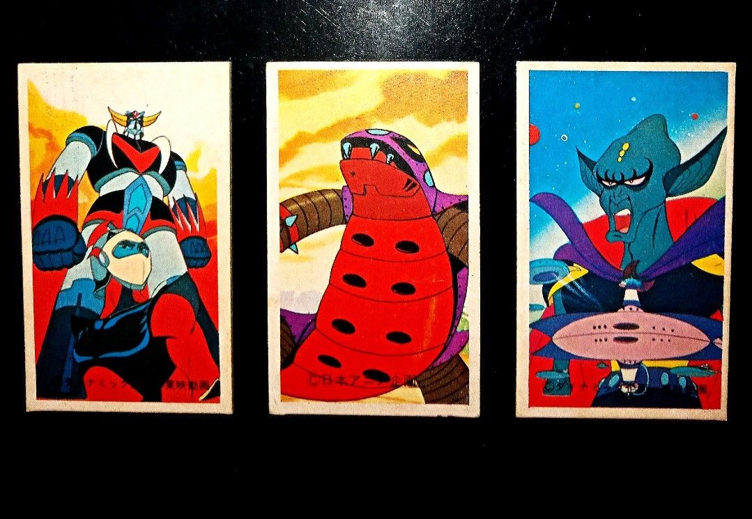 Grendizer super robot toei japan vintage 1975 menko thick cards go ...