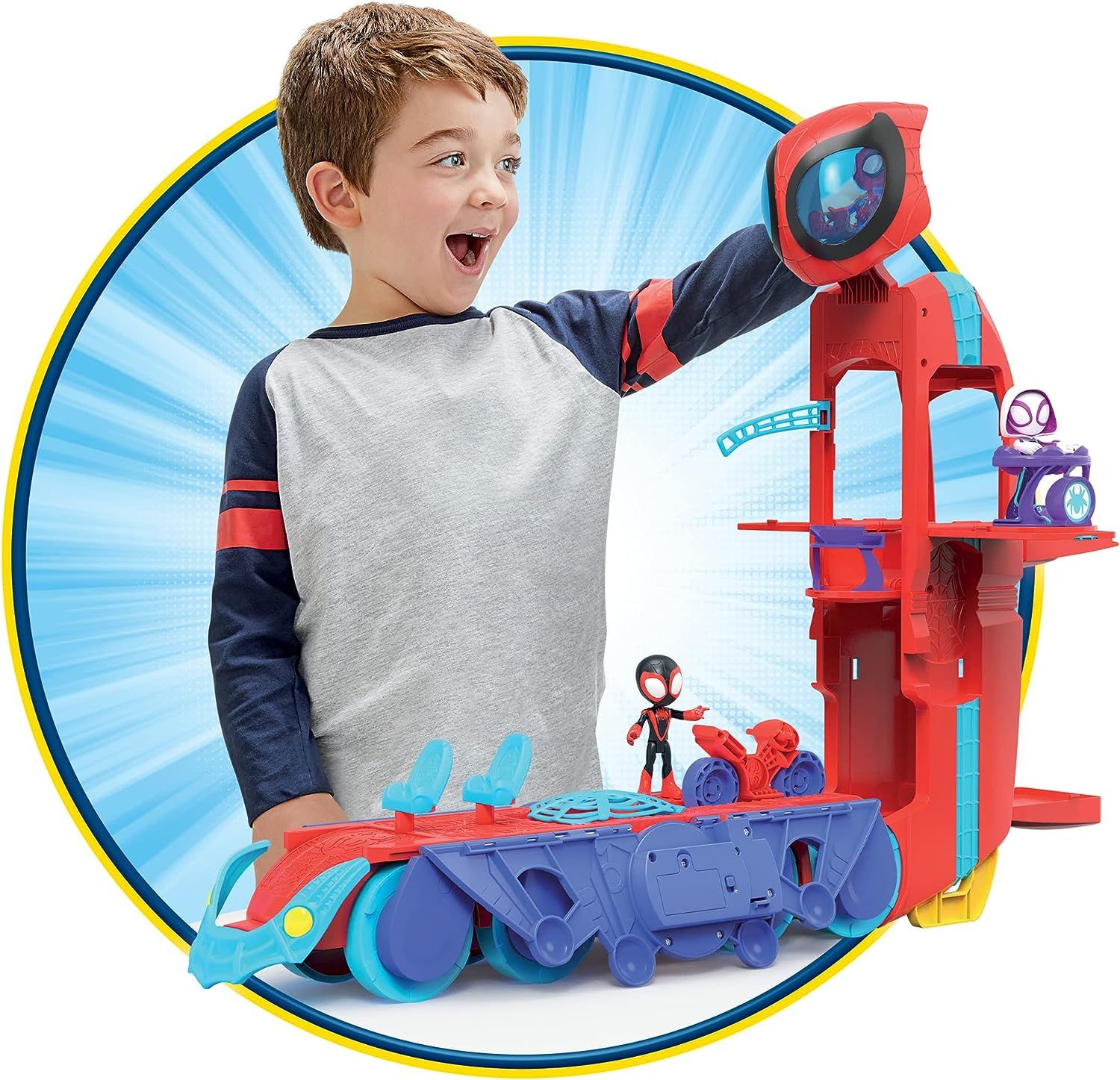 Hasbro Marvel Spidey and His Amazing Friends Spider Crawl-R 2-in-1 ...