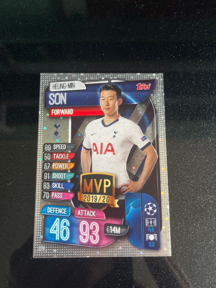 Heung Min Son MVP 19/20 card, Hobbies & Toys, Toys & Games on Carousell