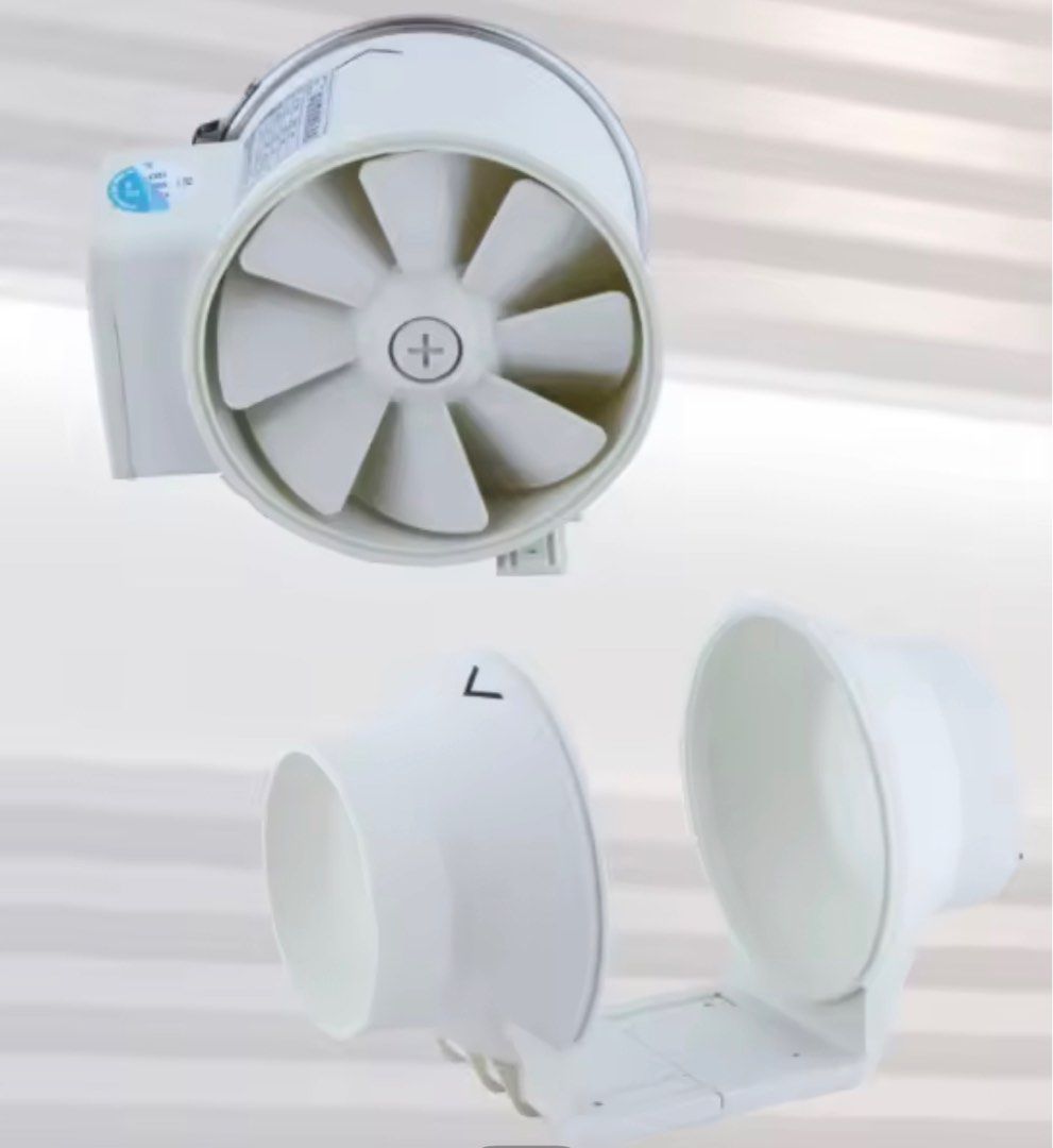 High-performance multi-function duct exhaust ventilation fan for ...