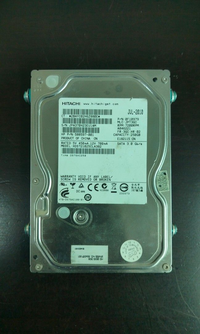Hitachi Hard Disk, Computers & Tech, Parts & Accessories, Hard Disks ...