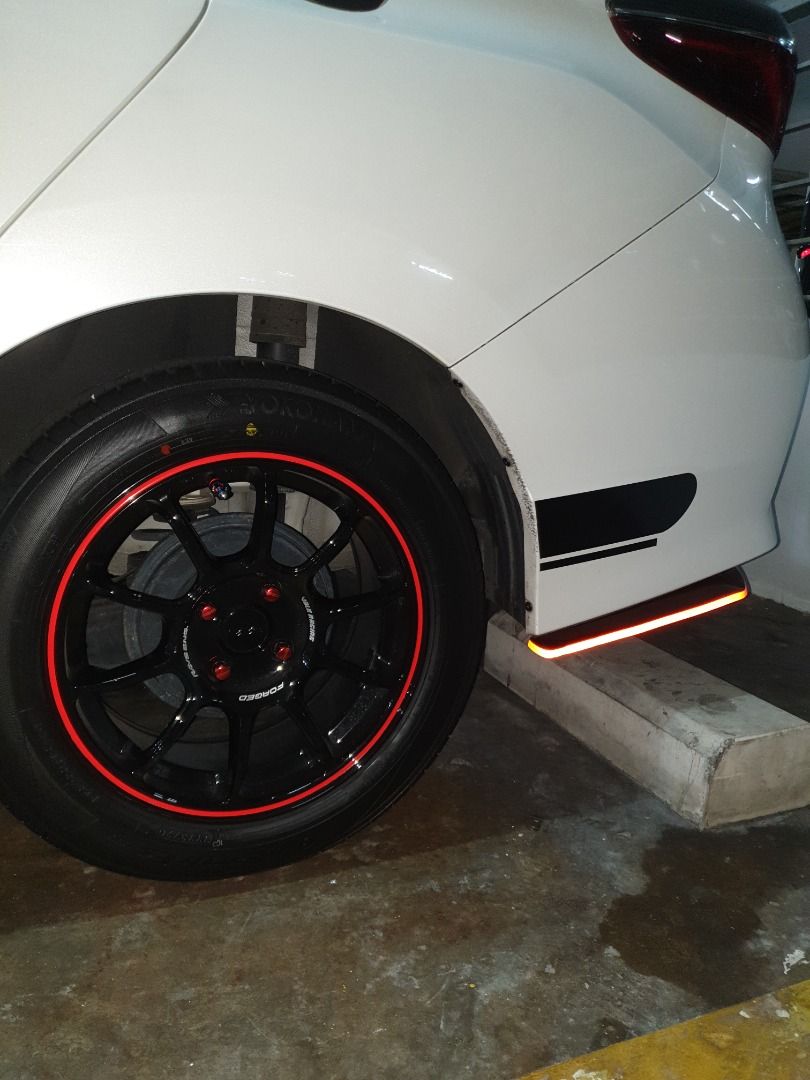 Honda Shuttle 1.5 Bumper line stickers - Authentic Red 3M Reflective ...