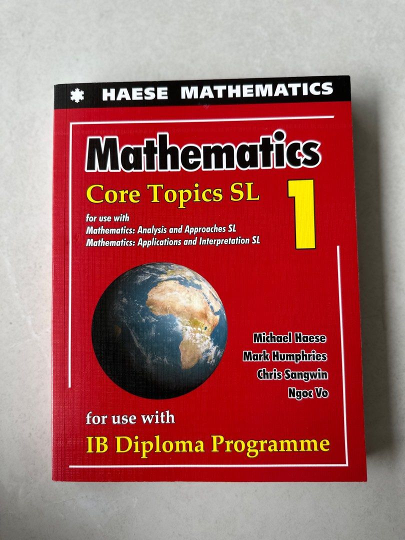 IBDP MATHEMATICS TEXTBOOK - Core Topics SL Book 1, Hobbies & Toys ...