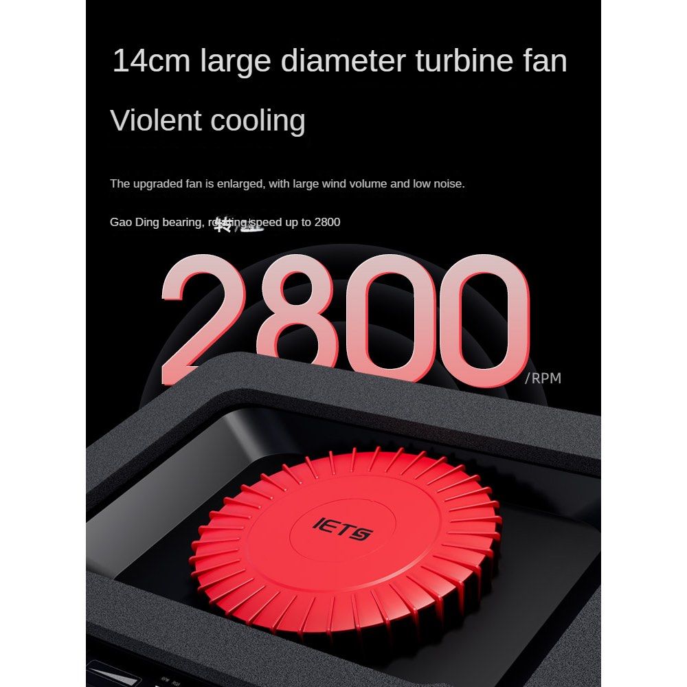 IETS GT600 Powerful Turbo-Fan RGB Laptop Cooler Fan, Computers & Tech ...