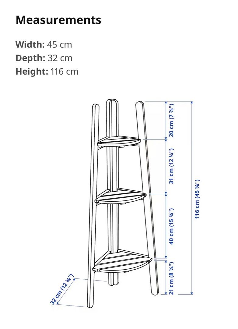 IKEA Askholmen Plant Stand, Furniture & Home Living, Furniture, Shelves ...