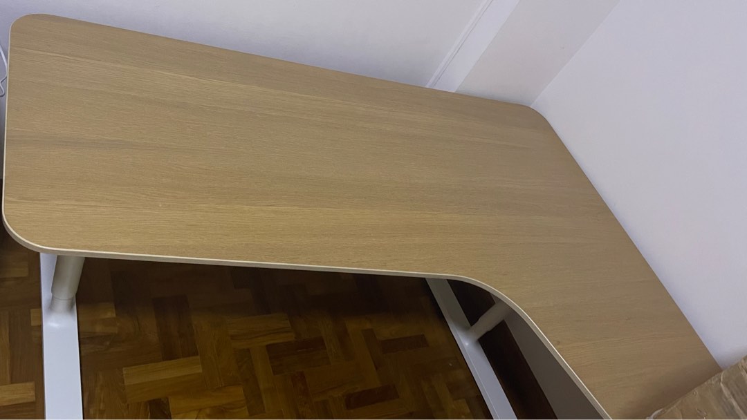IKEA Bekant Corner Right Desk, Furniture & Home Living, Furniture ...