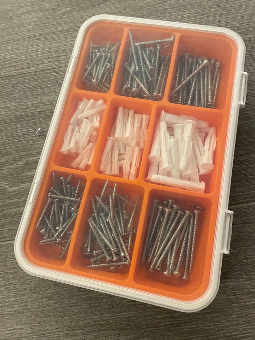 Ikea fixa 260 pieces screw and plug set, Furniture & Home Living, Home ...