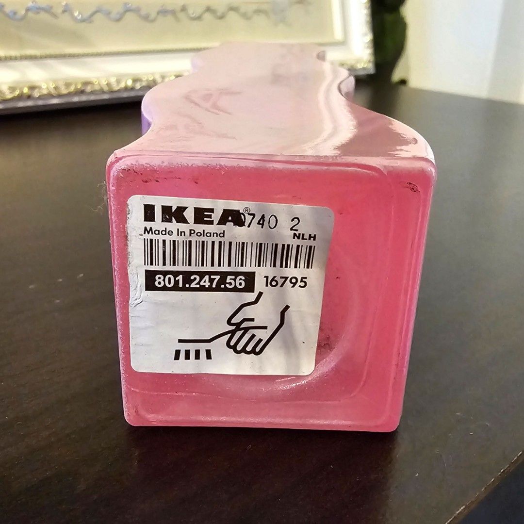 Ikea pink curvy flower vase, Furniture & Home Living, Home Decor, Vases ...