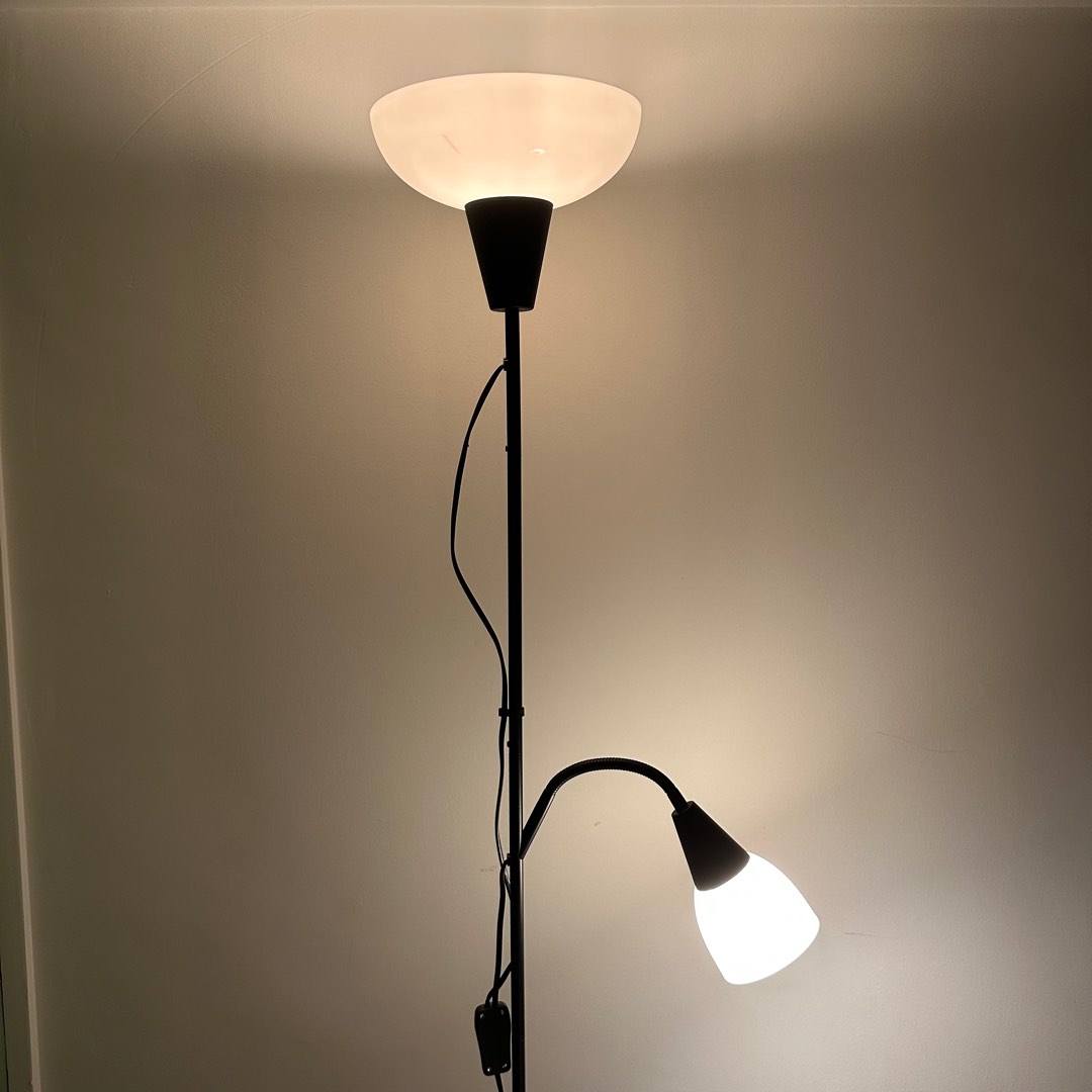 IKEA TRADFRI with TAGARP Floor Lamp, Furniture & Home Living, Lighting ...