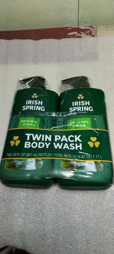 Irish Spring Body Wash Original Clean Twin Pack 30 fl Oz (887 ml ...