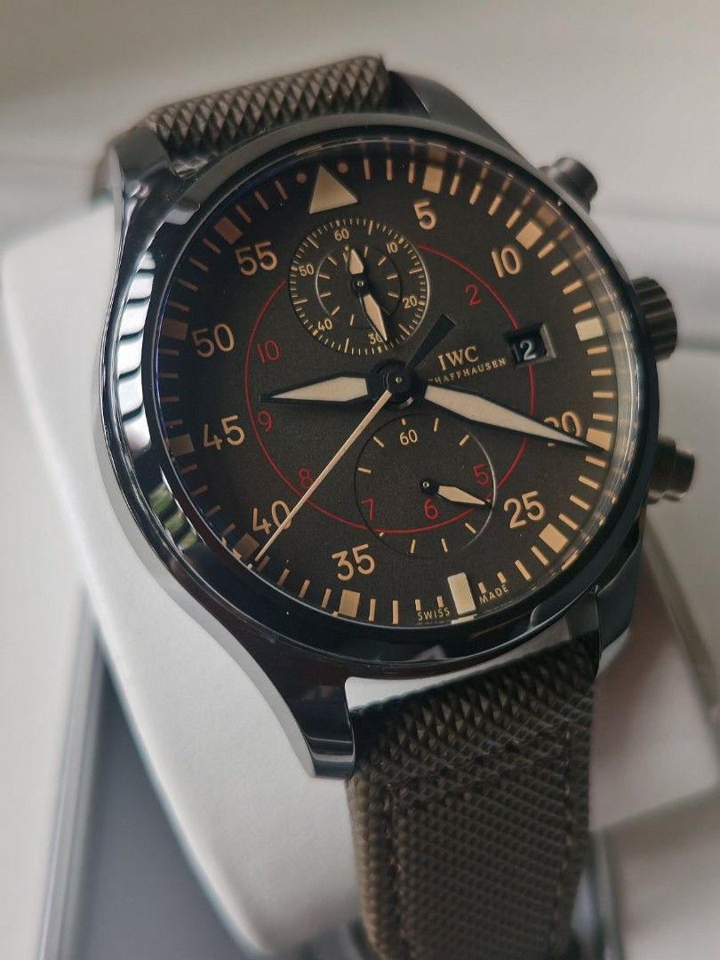 IWC Big Pilot TOP GUN Miramar Chrono Ceramic deep grey Dial IW389002 on ...