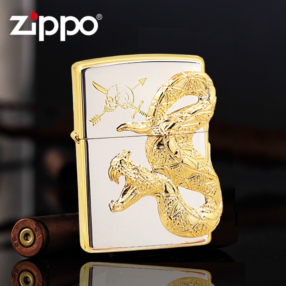 Japan Gold ZBT-5-192C Poisonous Snake ZBT-5-192C Zippo Lighter, Hobbies ...