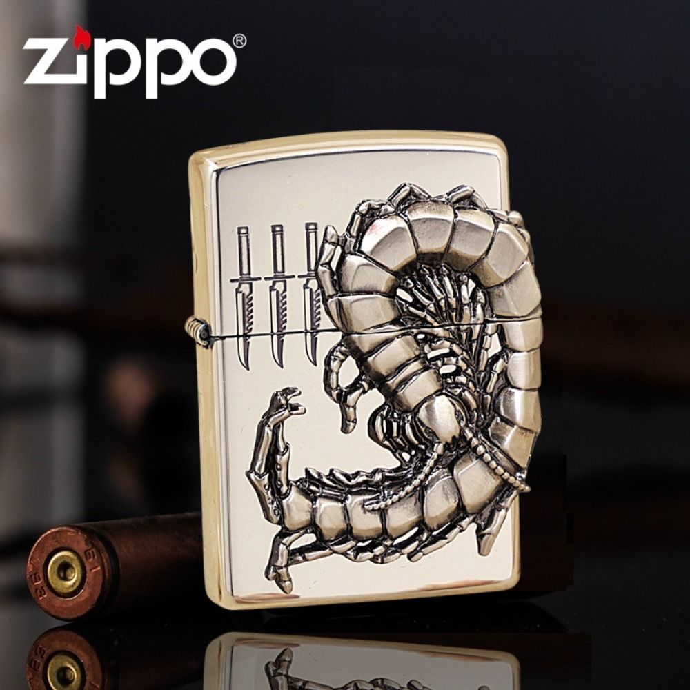 Japan Silver Centipede ZBT-5-193A Zippo Lighter, Hobbies & Toys, Collectibles & Memorabilia, Fan ...