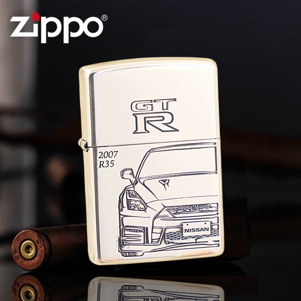 Japan Silver Nissan GTR ZBT-5-232GT-RR35 Car Zippo Lighter, Hobbies ...