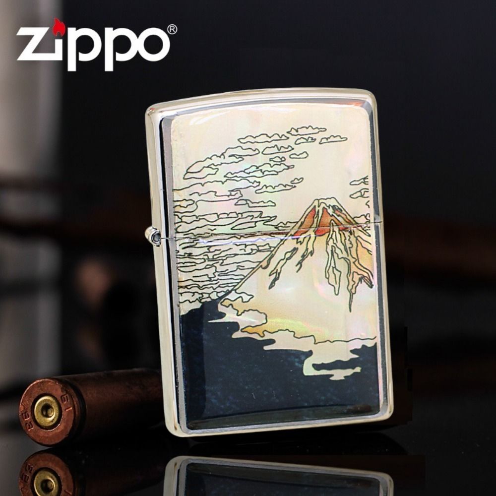 Japan Ukiyo-E Shell Mount Fuji ZBT-5-18 Zippo Lighter, Hobbies & Toys, Collectibles ...