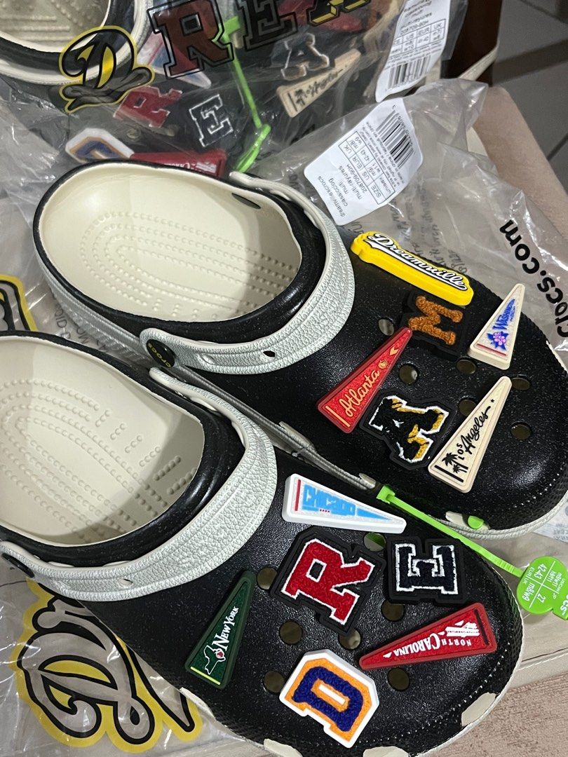 J.cole Dreamville Crocs Sz 9, 8, Men's Fashion, Footwear, Casual Shoes ...