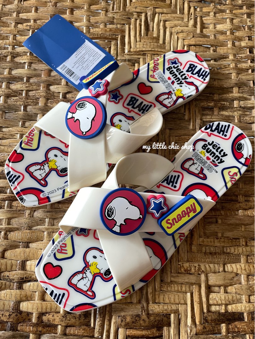 jelly bunny x peanuts grace flats sandals 6 7 8 on Carousell
