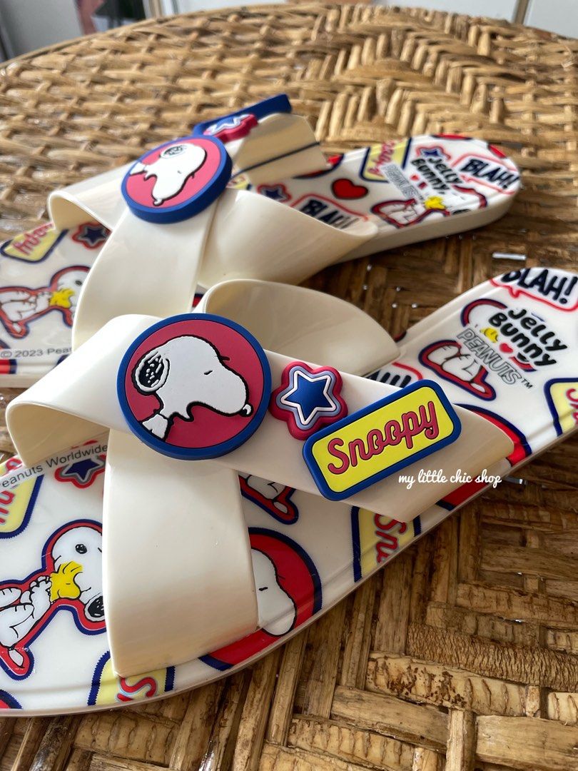 jelly bunny x peanuts grace flats sandals 6 7 8 on Carousell