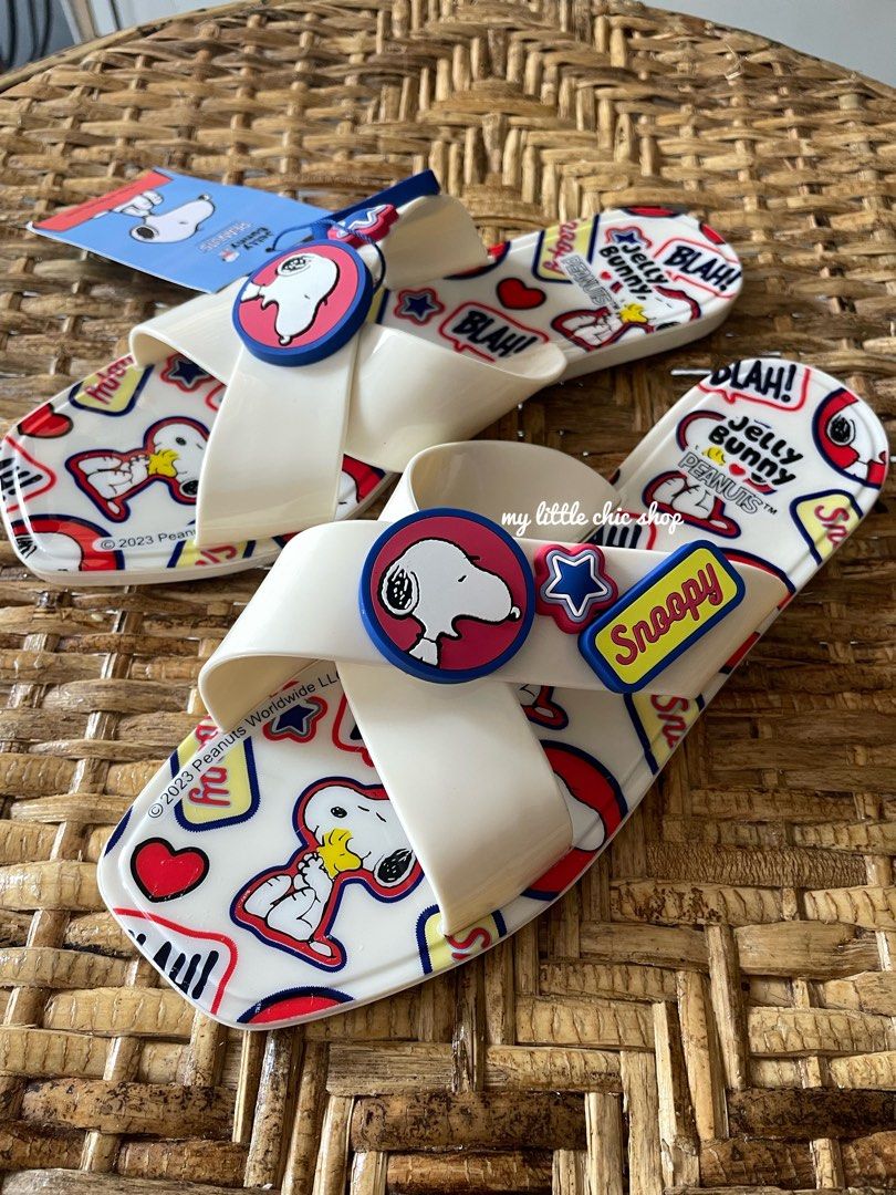 jelly bunny x peanuts grace flats sandals 6 7 8 on Carousell