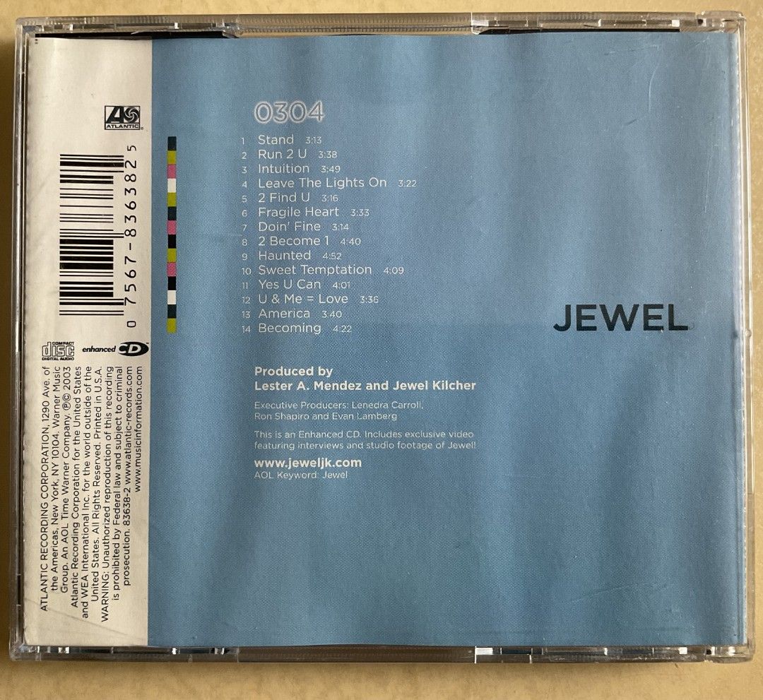 Jewel: 0304, Hobbies & Toys, Music & Media, CDs & DVDs on Carousell