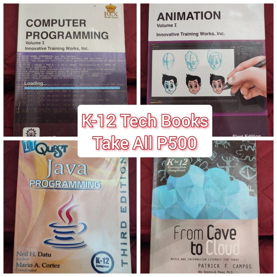 K-12 Tech Books on Carousell
