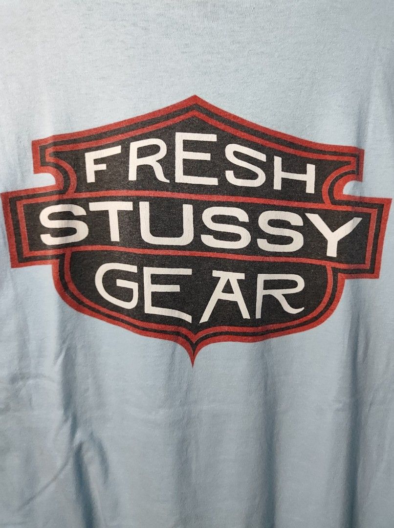Kaod Stussy Vintage rip off Harley Davidson, Fesyen Pria, Pakaian ...