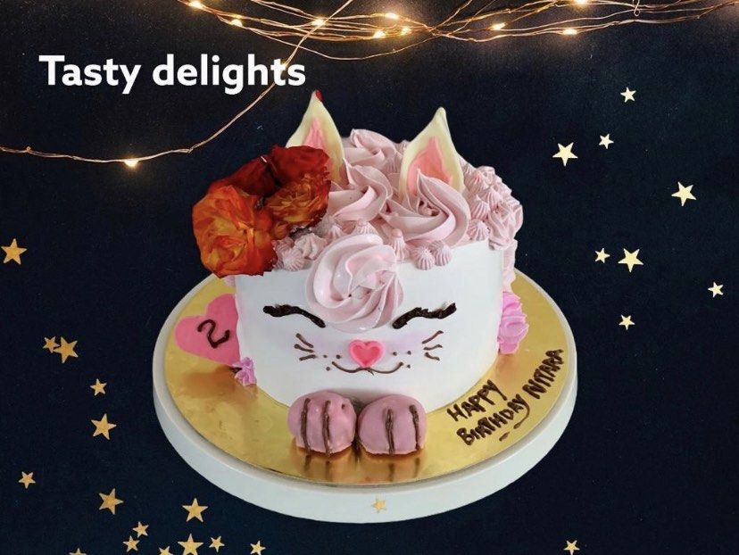 Kitten Cake,Cat Theme Cake,Chocolate Cake,Customised Cake,Customized Cake,Freshcream Cake ...