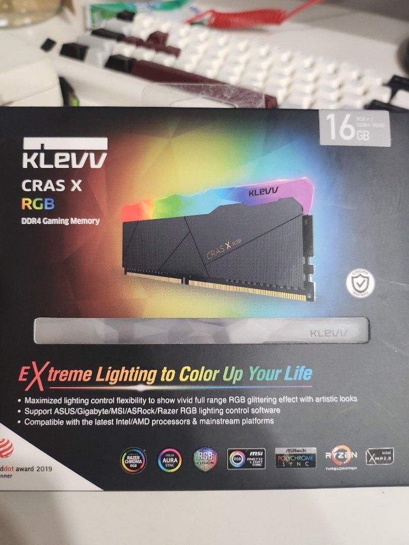 KLEVV CRAS X RGB 16GB RAM, Computers & Tech, Parts & Accessories ...