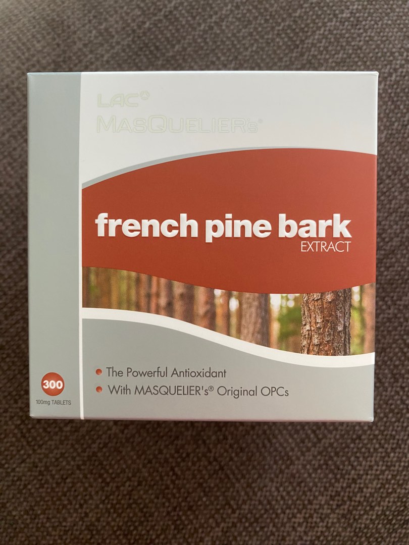 LAC Masqueliers French Pine Bark Extract, Health & Nutrition, Health ...