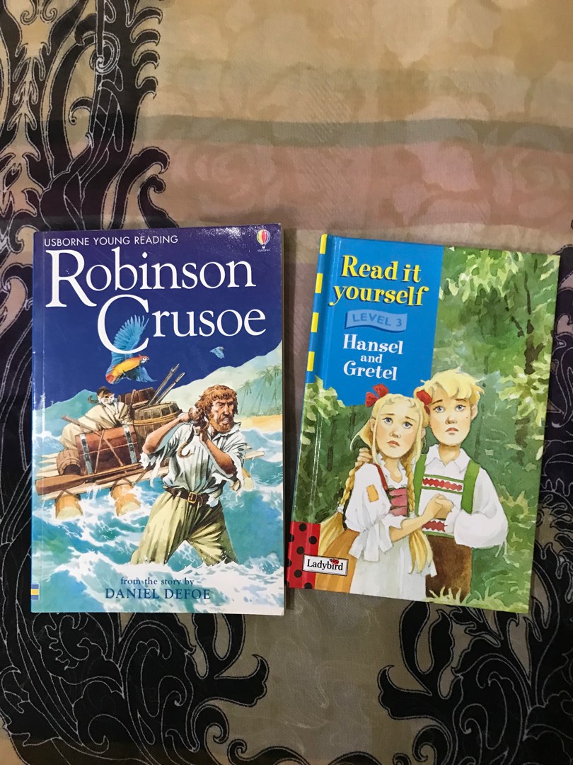 Ladybird Hansel and Gretel & Usborne Robinson Crusoe, Hobbies & Toys ...