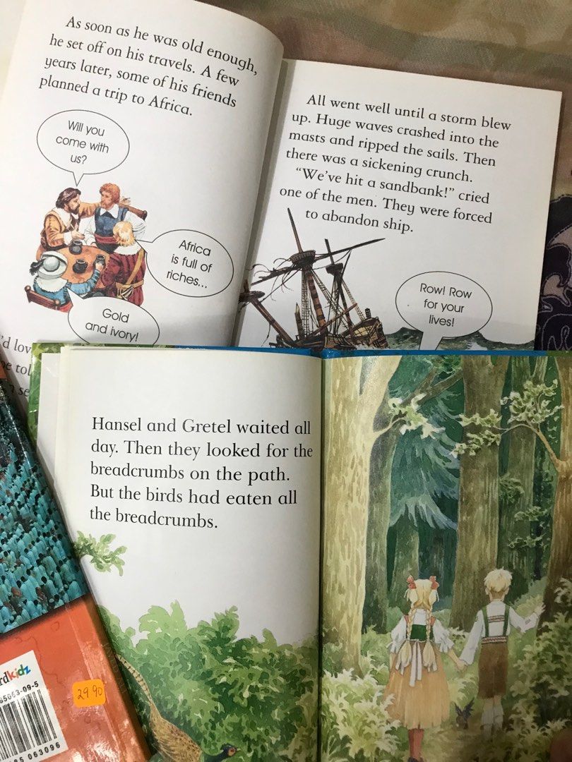 Ladybird Hansel and Gretel & Usborne Robinson Crusoe, Hobbies & Toys ...