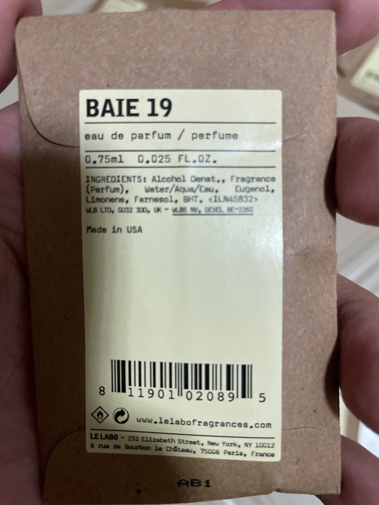 Le Labo perfume samples (0.75ml), Beauty & Personal Care, Fragrance ...