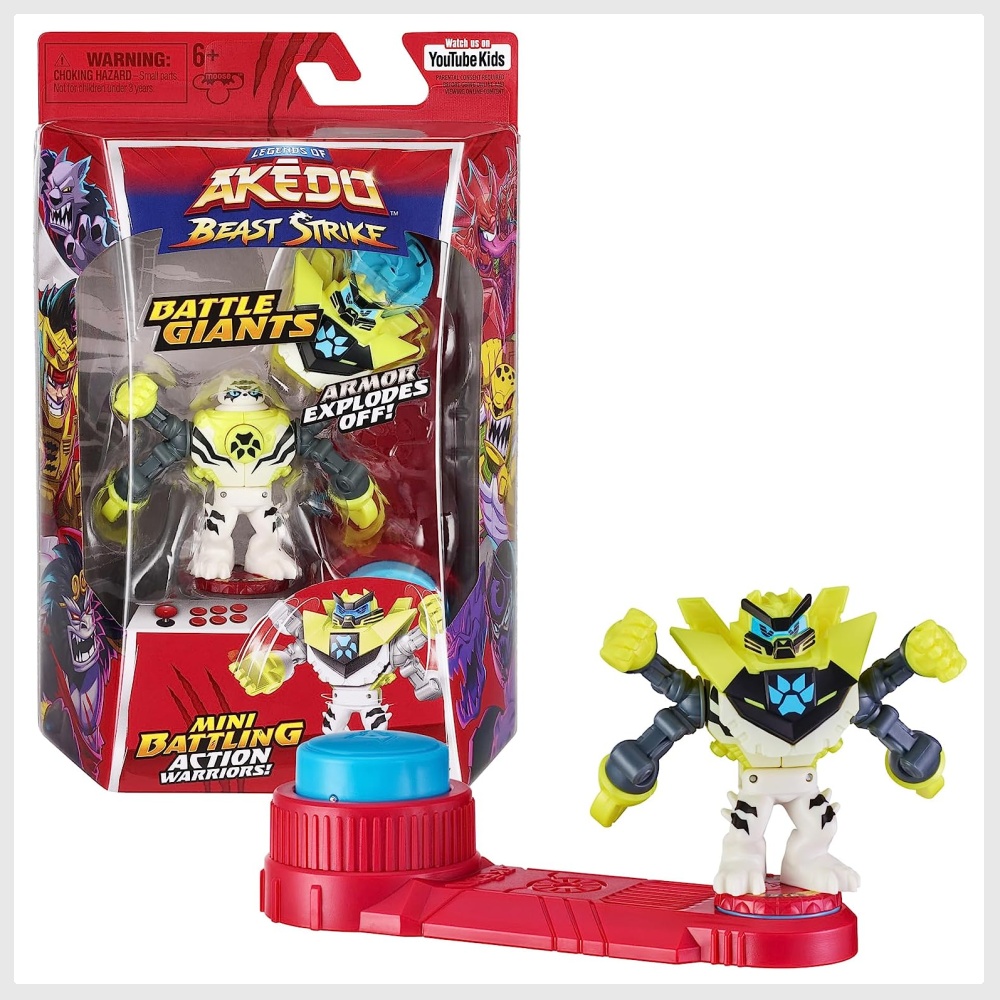 Legends of Akedo Beast Strike Battling Giant White Paw. Mini Battling ...