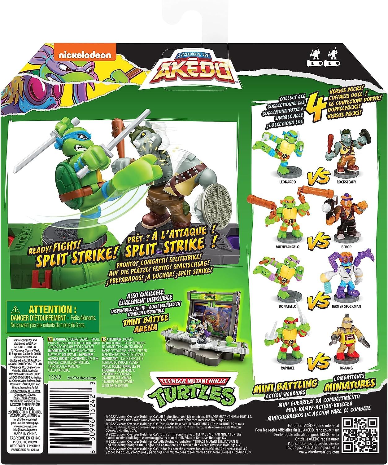 Legends Of Akedo Teenage Mutant Ninja Turtles, Mini Battling Warriors ...