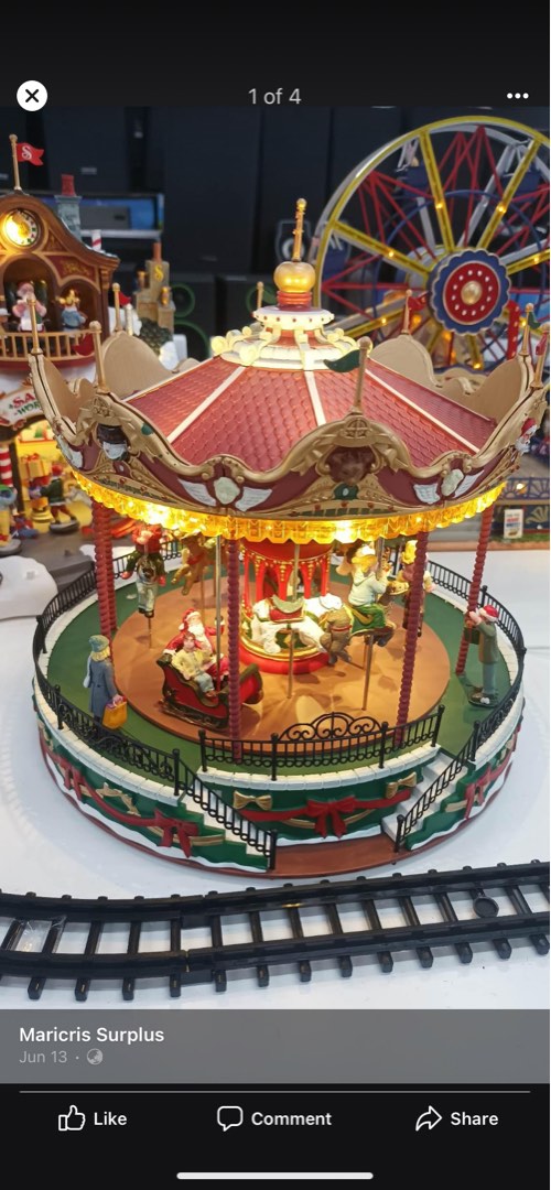 Lemax santa carousel on Carousell