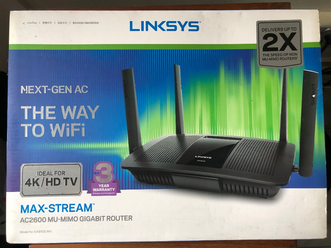 Linksys Max-Stream AC2600 MU-MIMO Smart Gigabit Wi-Fi Router, Computers ...