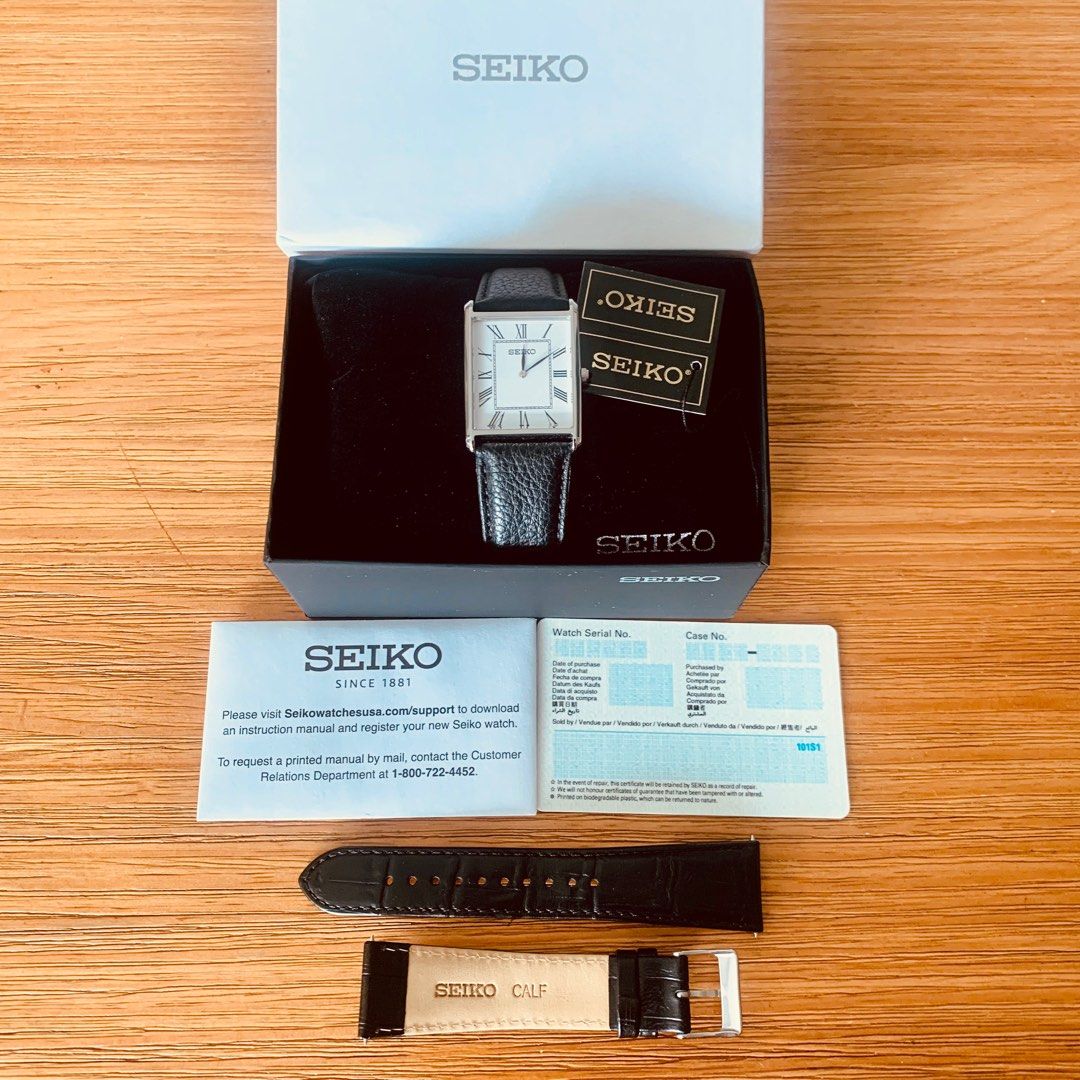 LNIB Seiko SWR049 “Seiko Tank” - alternative to the Cartier Tank Solo ...