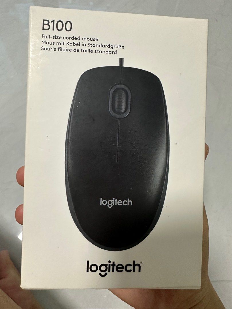 Logitech B100 Corded Optical USB Mouse, Computers & Tech, Parts ...