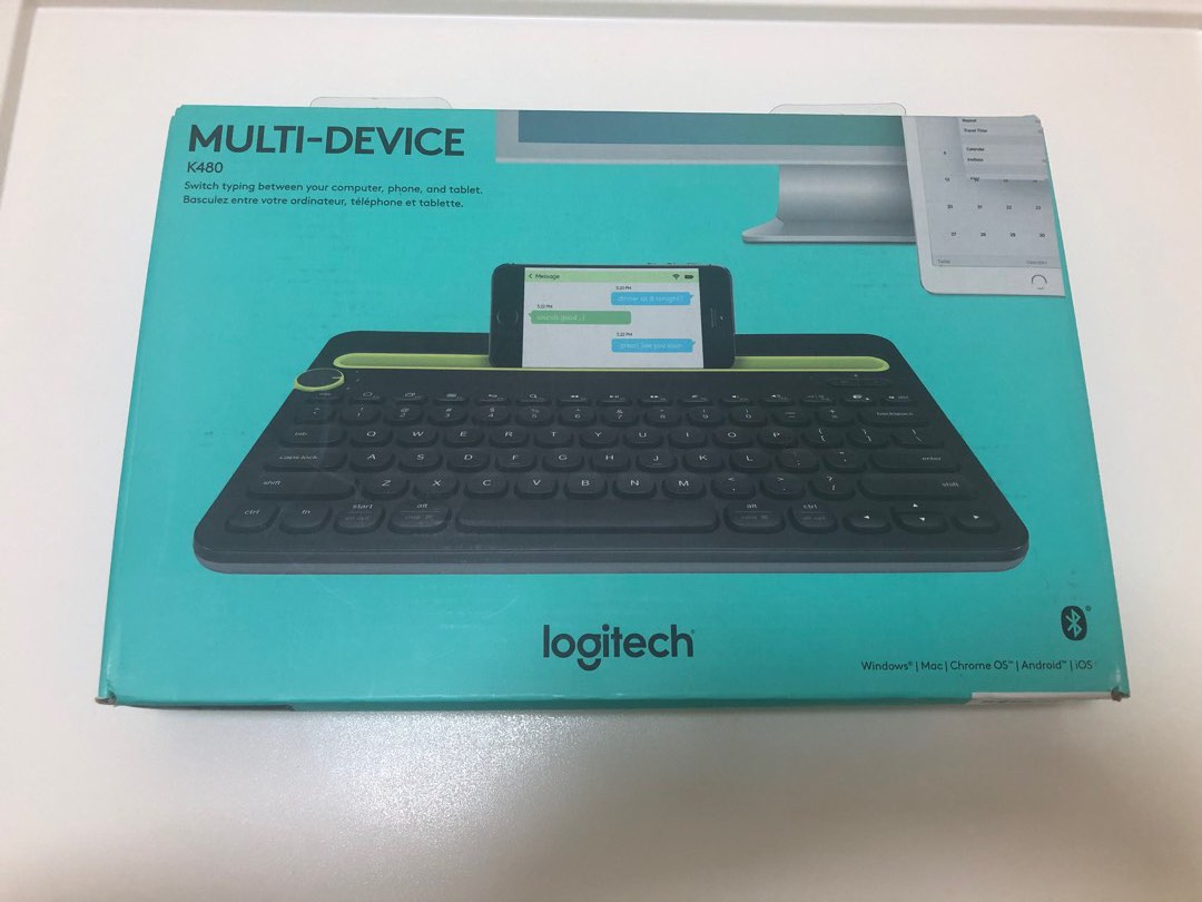 Logitech multi-device keyboard, 電腦＆科技, 電腦周邊及配件, 電腦鍵盤及相關產品 - Carousell